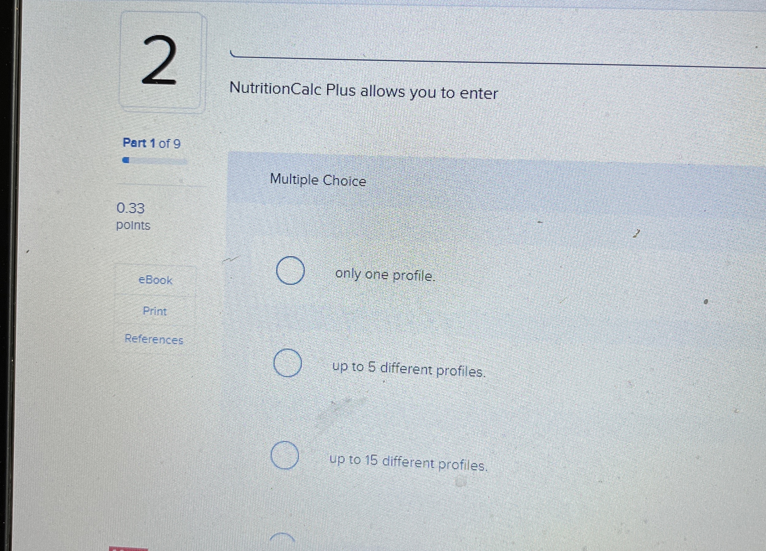 Solved NutritionCalc Plus allows you to | Chegg.com