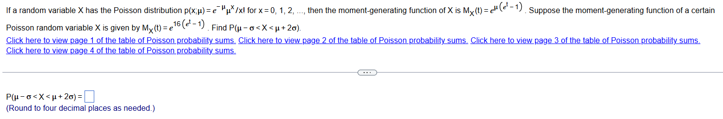 Solved If ﻿a random variable X ﻿has the Poisson distribution | Chegg.com
