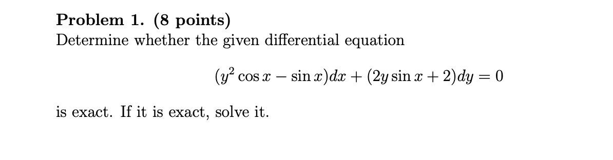 Solved Please help me answer this question. Problem 1. | Chegg.com