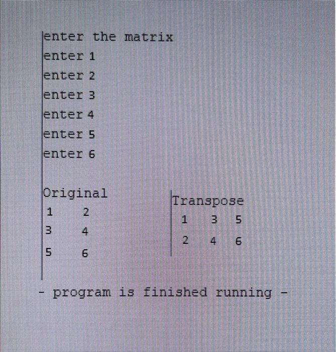 Solved write code in Mips assembly.Transpose matrix1)get | Chegg.com