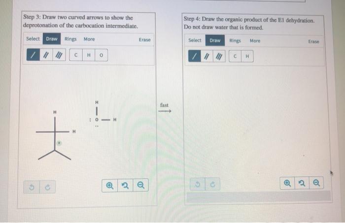Solved Complete the electron pushing mechanism for the E1 | Chegg.com