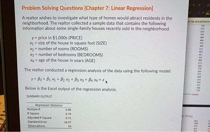 Problem Solving Questions (Chapter 7: Linear | Chegg.com