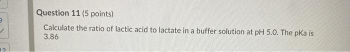 Solved Question 22 (2 points) Consider a formate buffer | Chegg.com
