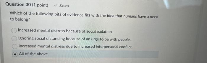 Solved In the Harvard Study of Adult Development, | Chegg.com