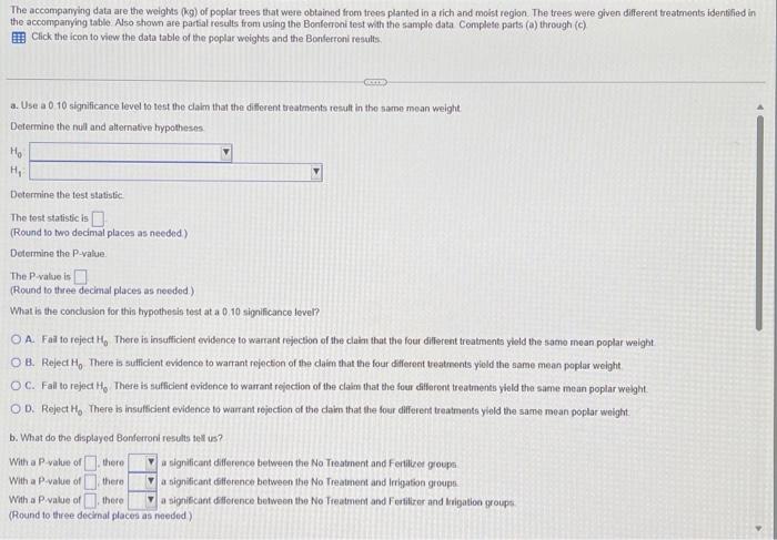 Solved The accompanying data are the weights (0 kg) of | Chegg.com