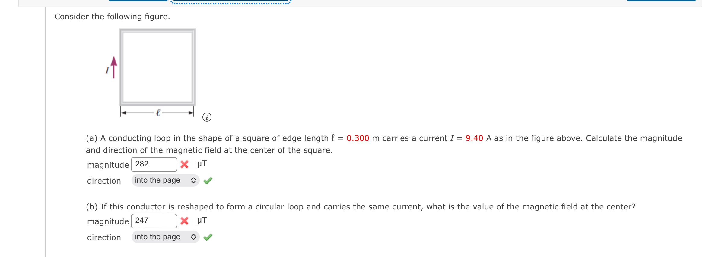 Solved Consider the following figure.(a) ﻿A conducting loop | Chegg.com