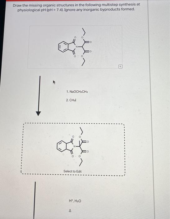Solved Draw the missing organic structures in the following | Chegg.com