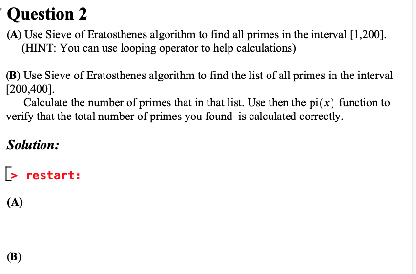Solved What would i need to enter into MAPLE to solve this? | Chegg.com