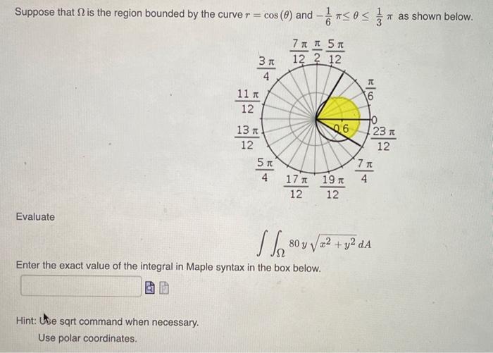 Solved Suppose that Ω is the region bounded by the curve | Chegg.com