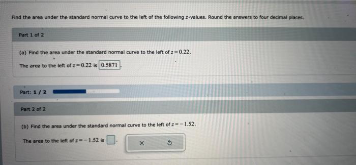 Solved Use Excel to find the z-score for which the area to | Chegg.com
