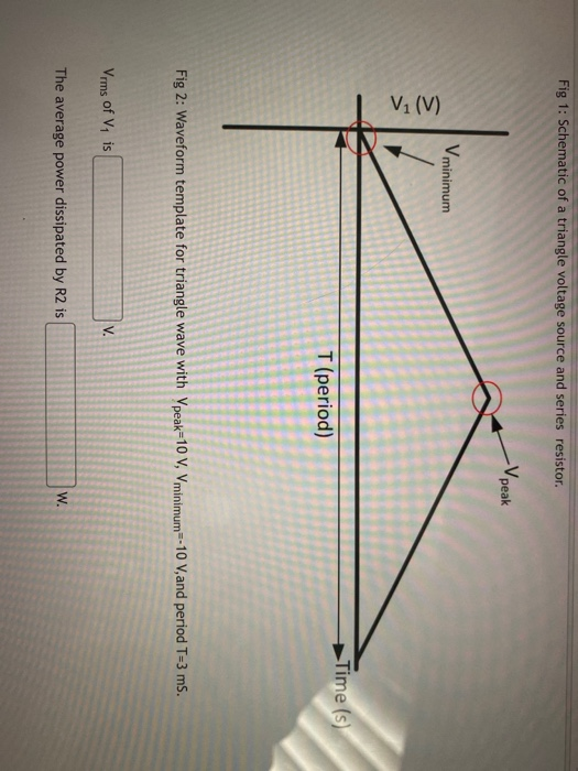 Solved The circuit shown below has a triangle wave voltage | Chegg.com
