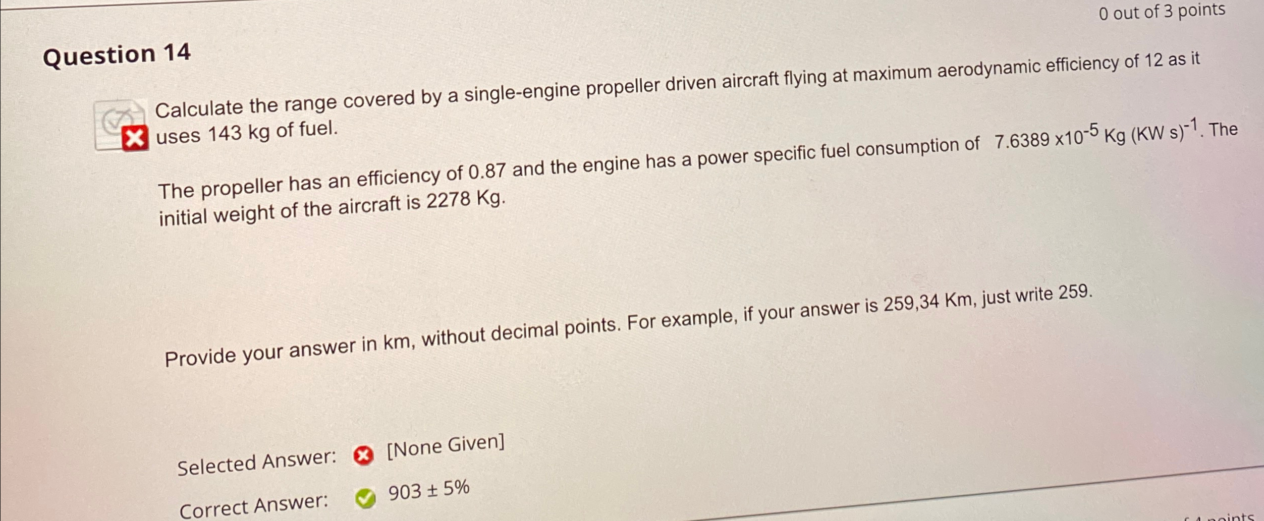 Solved 0 ﻿out of 3 ﻿pointsQuestion 14Calculate the range | Chegg.com