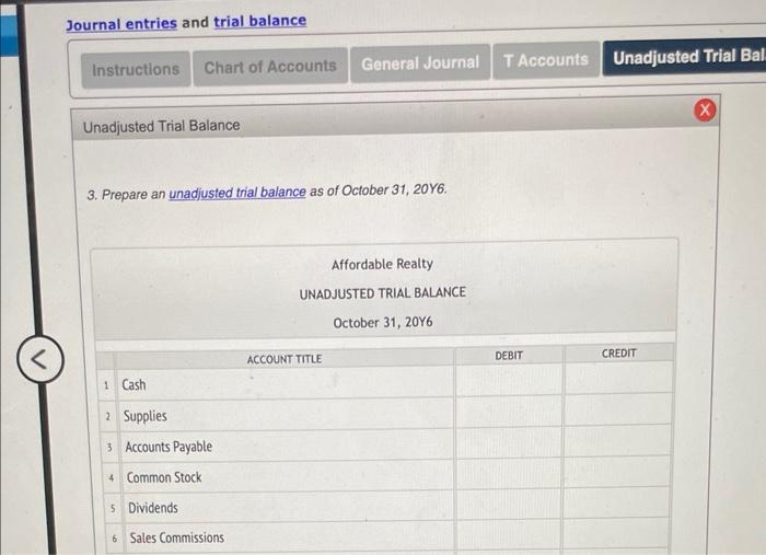 Solved Fill out chart of accounts, general journal, T | Chegg.com