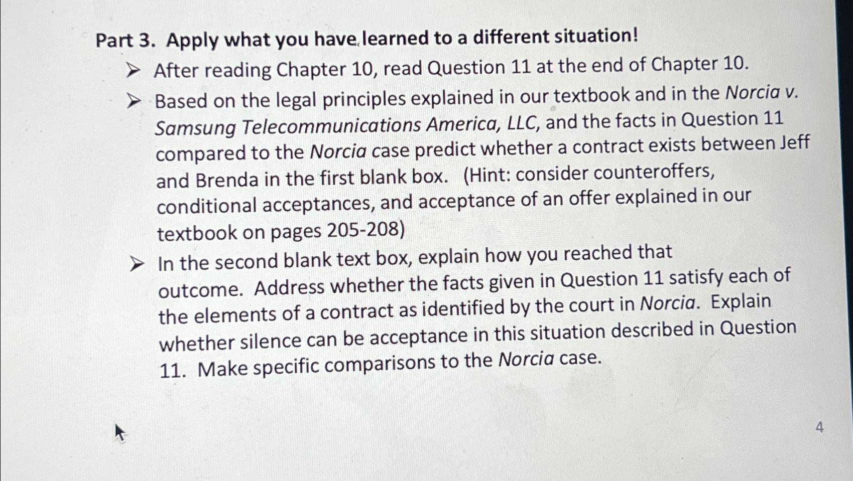 Solved Part 3. ﻿Apply what you have learned to a different | Chegg.com