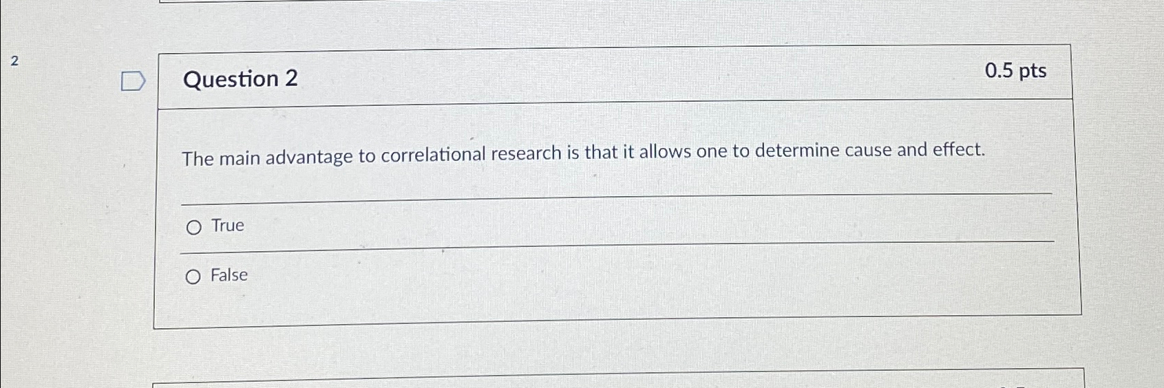 Solved Question 20.5 ptsThe main advantage to correlational | Chegg.com Solved Question 20.5 ptsThe main advantage to correlational | Chegg.com