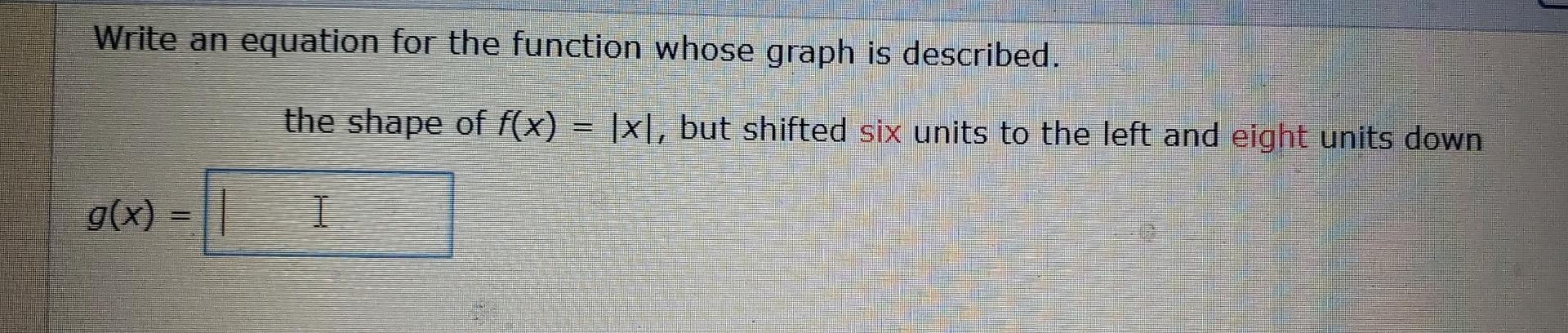 Solved Write an equation for the function whose graph is | Chegg.com