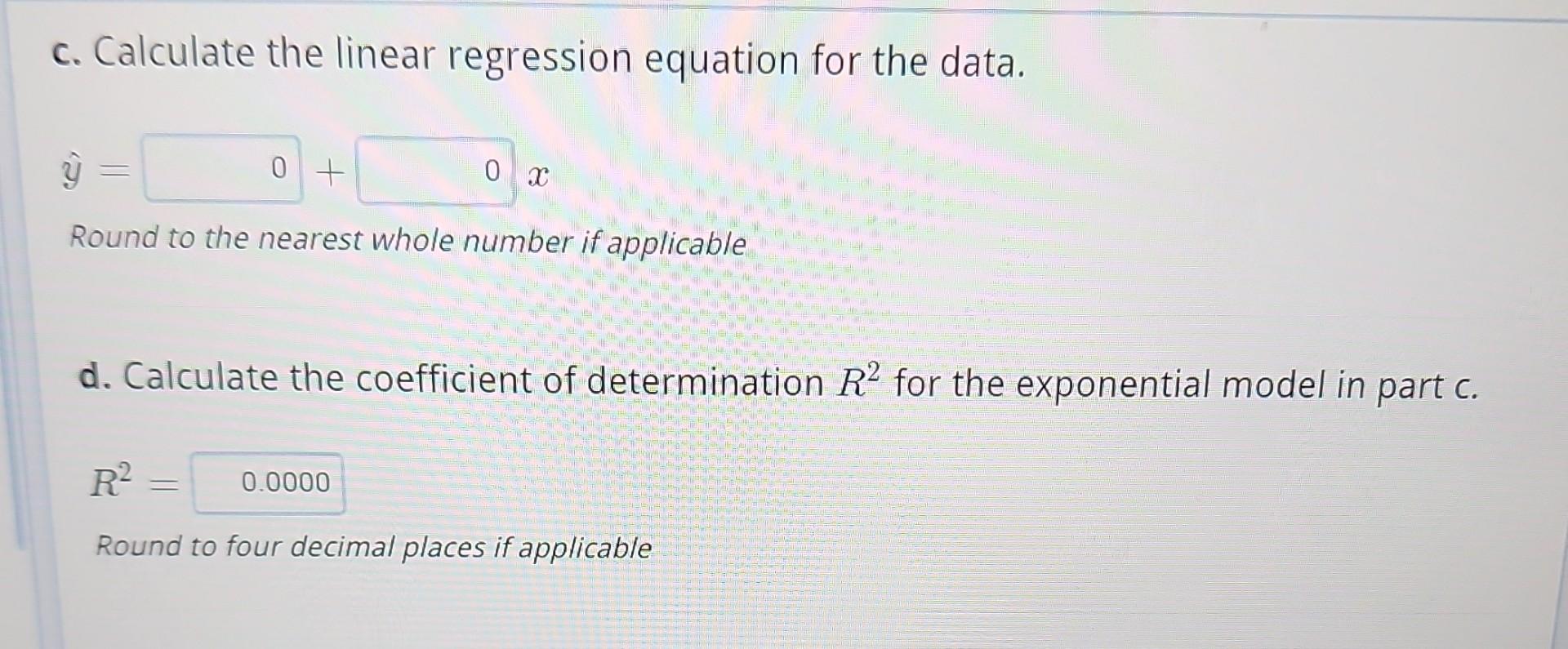 Solved e. Can you use the regression equation above to | Chegg.com