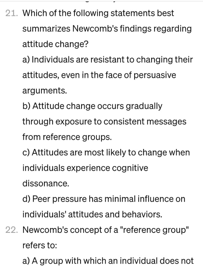 Solved Which of the following statements best summarizes | Chegg.com