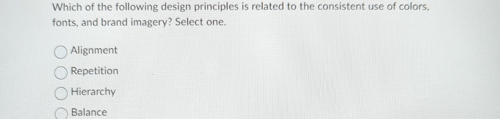 Solved Which of the following design principles is related | Chegg.com