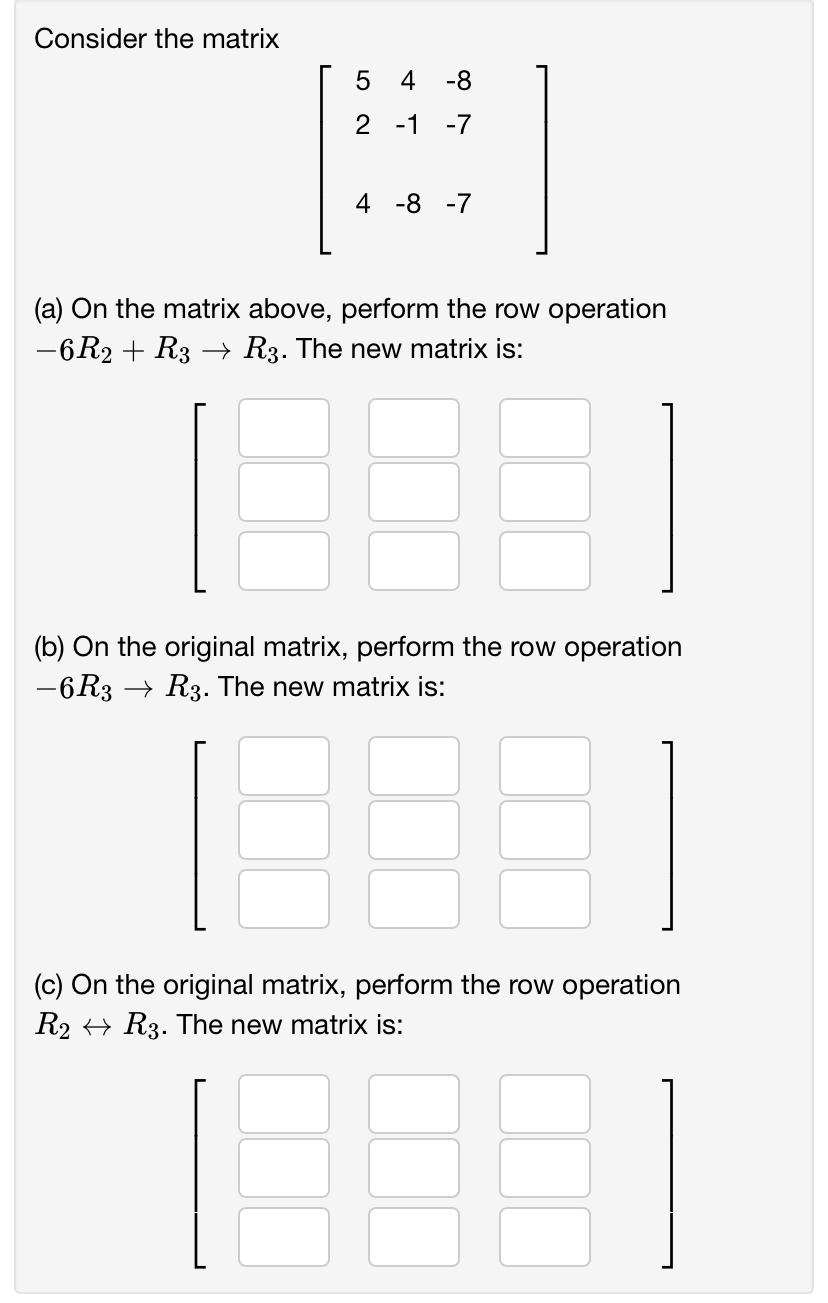 Solved Consider the matrix[54-82-1-74-8-7](a) ﻿On the matrix | Chegg.com