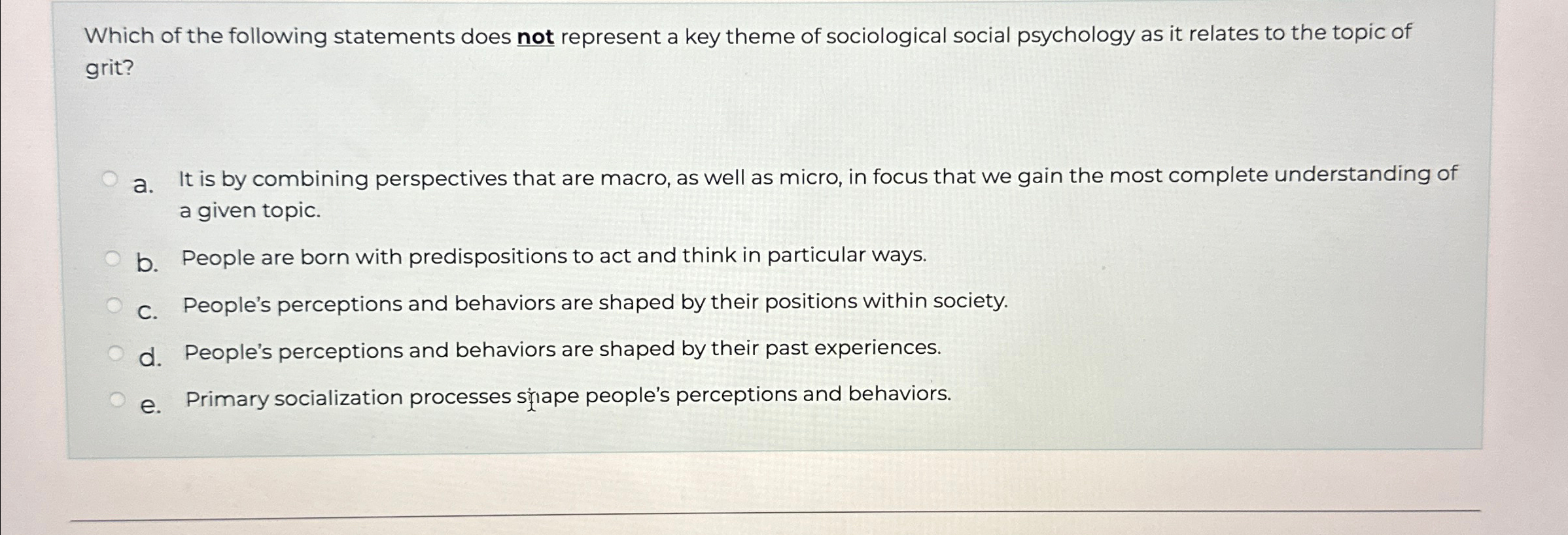 Solved Which of the following statements does not represent | Chegg.com