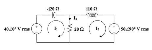 Solved Find the mesh current I1 and I2 in the network shown. | Chegg.com