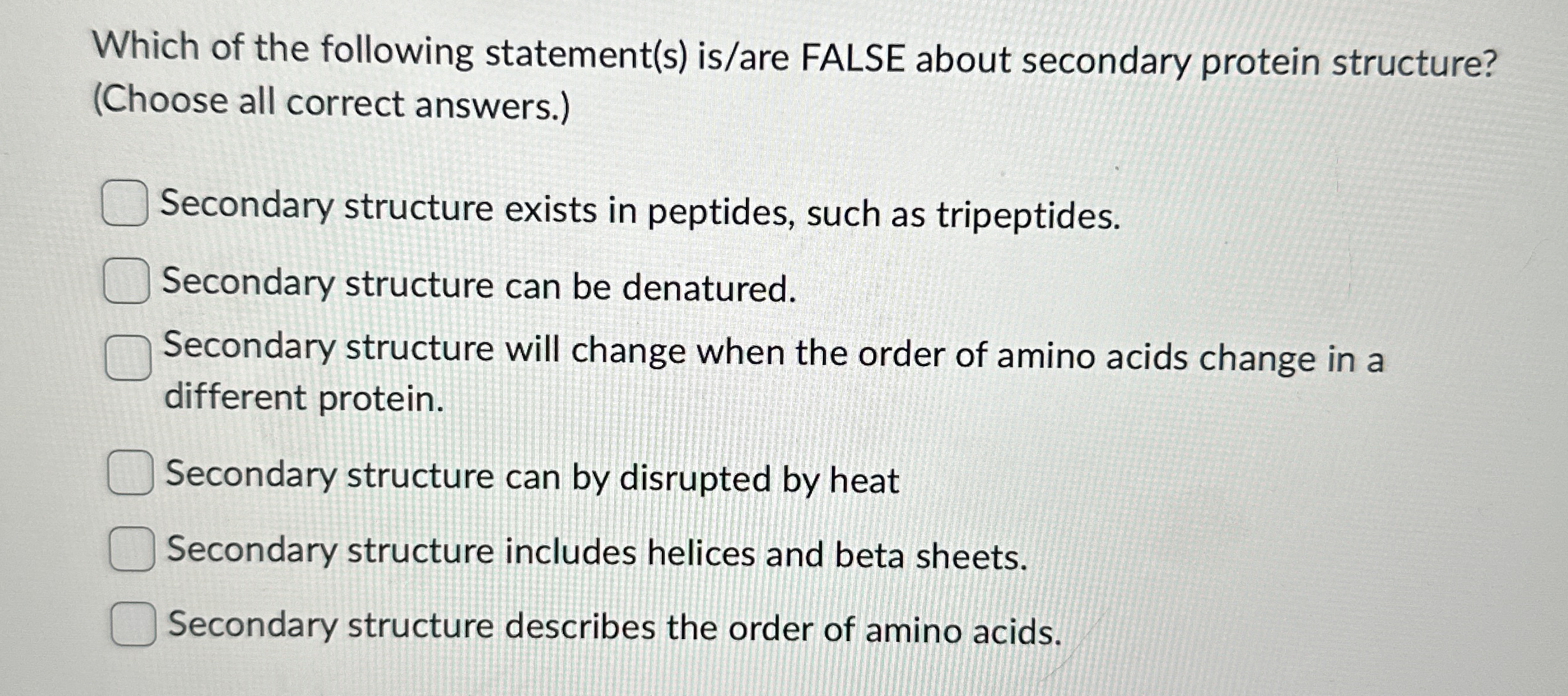 Solved Which of the following statement(s) ﻿is/are FALSE | Chegg.com