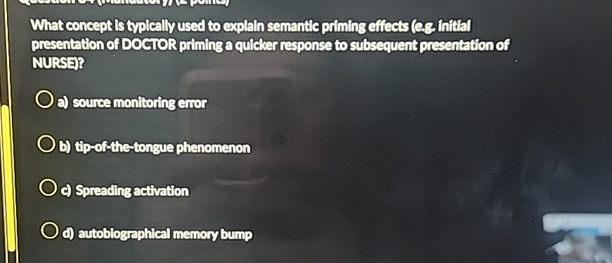 Solved What concept is typically used to explain semantic | Chegg.com