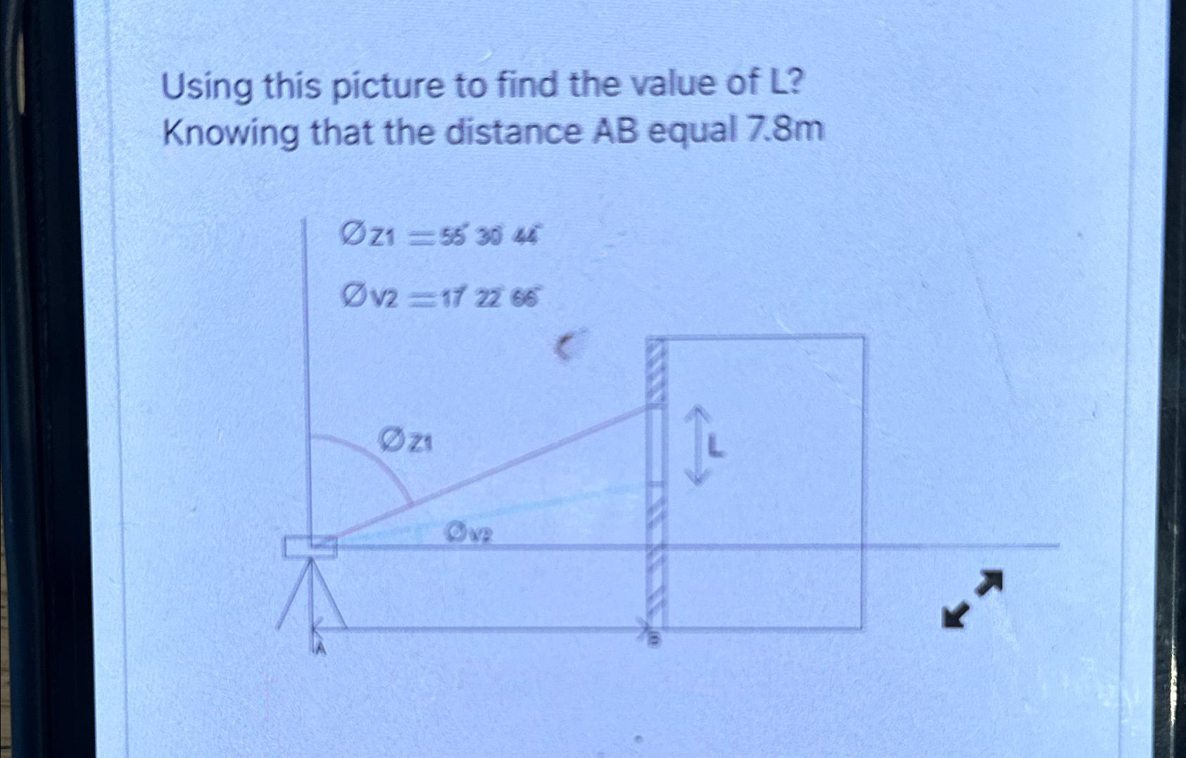 Solved Using this picture to find the value of L ? ﻿Knowing | Chegg.com