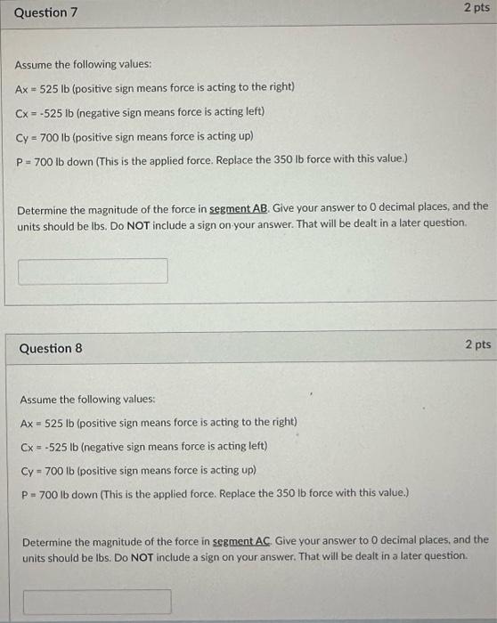 Solved Method of Joints Use the following information to | Chegg.com