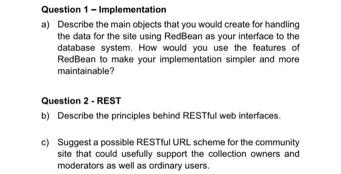 Solved Scenario You are building a site where people can | Chegg.com