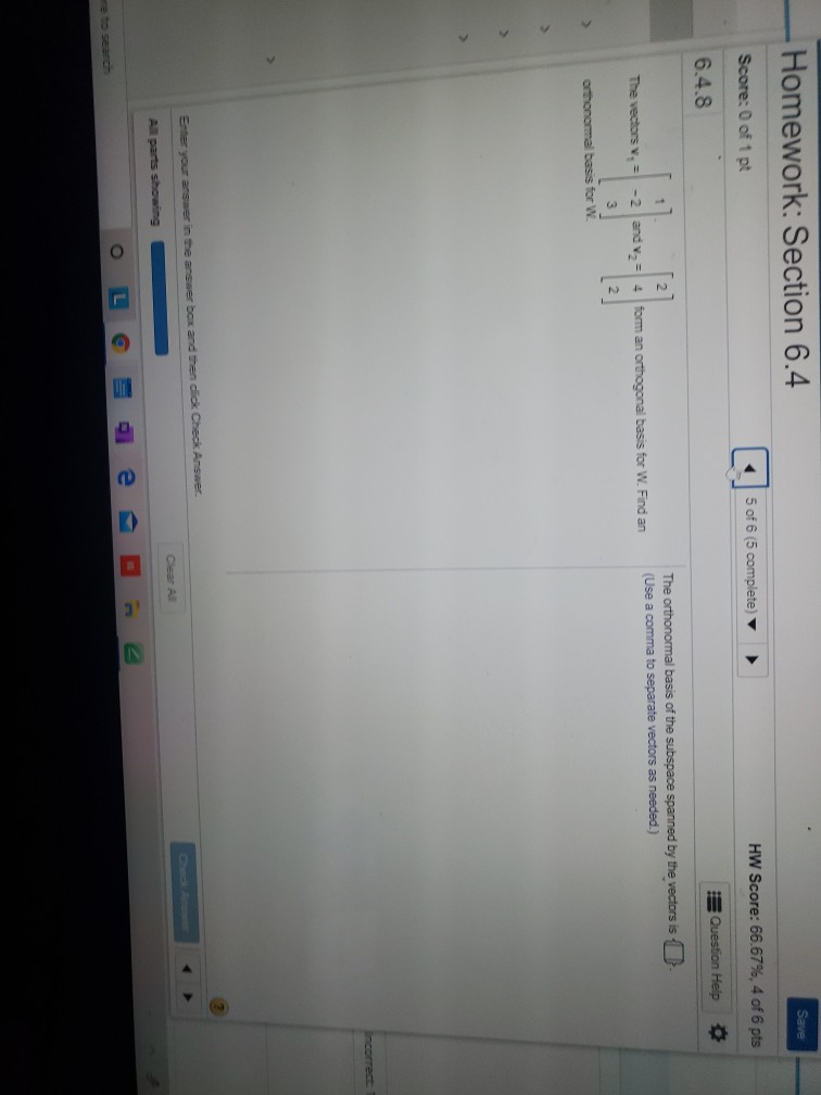 Solved Save Homework Section 6 4 Score 0 Of 1 Pt 5 Of 6 5