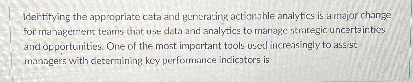 Solved Identifying the appropriate data and generating | Chegg.com