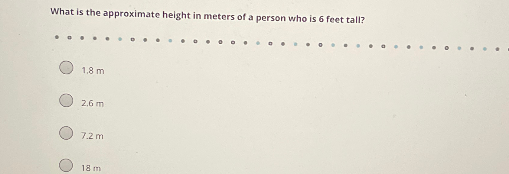 Solved What is the approximate height in meters of a person | Chegg.com