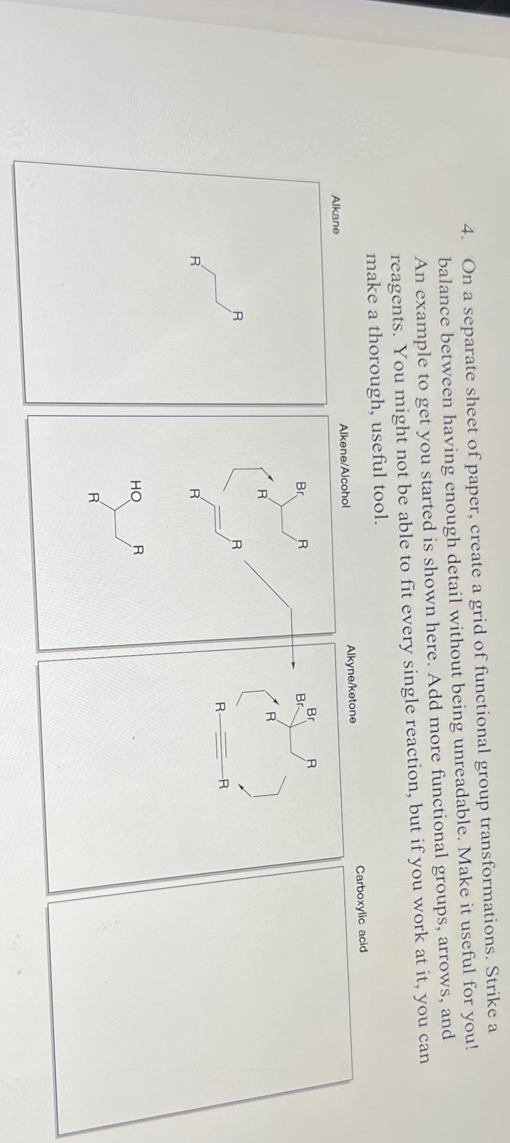 Solved On a separate sheet of paper, create a grid of | Chegg.com
