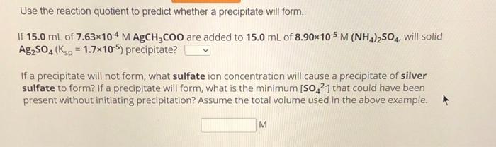 Solved Use the reaction quotient to predict whether a | Chegg.com