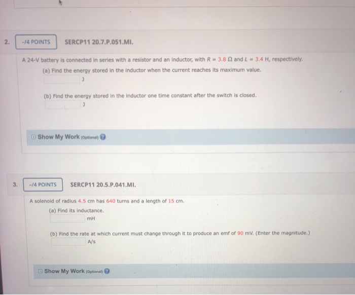 Solved 2. -14 POINTS SERCP11 20.7.P.051.MI. A 24-V battery | Chegg.com