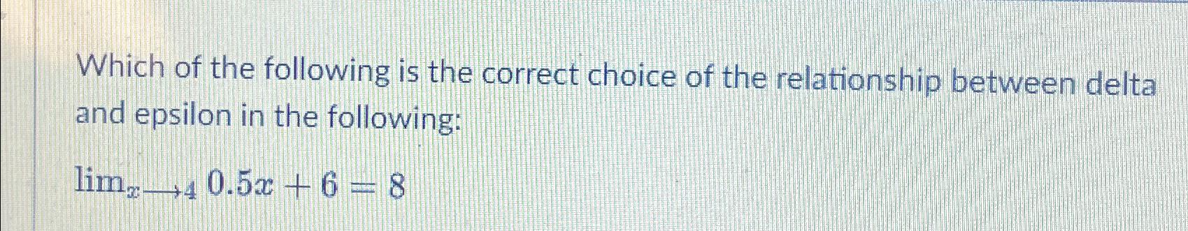 Solved Which of the following is the correct choice of the | Chegg.com