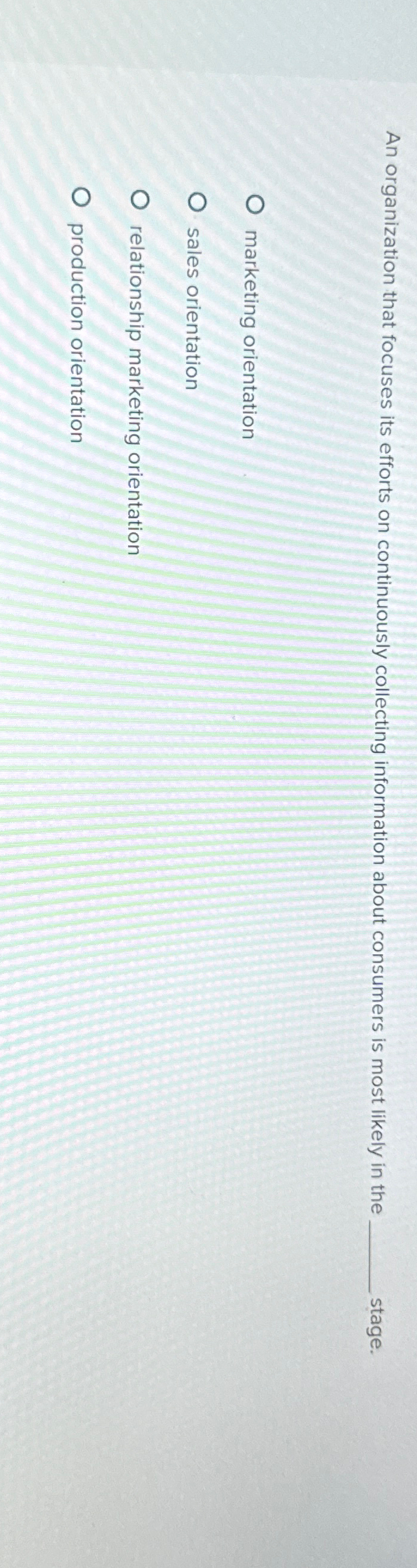 Solved An organization that focuses its efforts on | Chegg.com