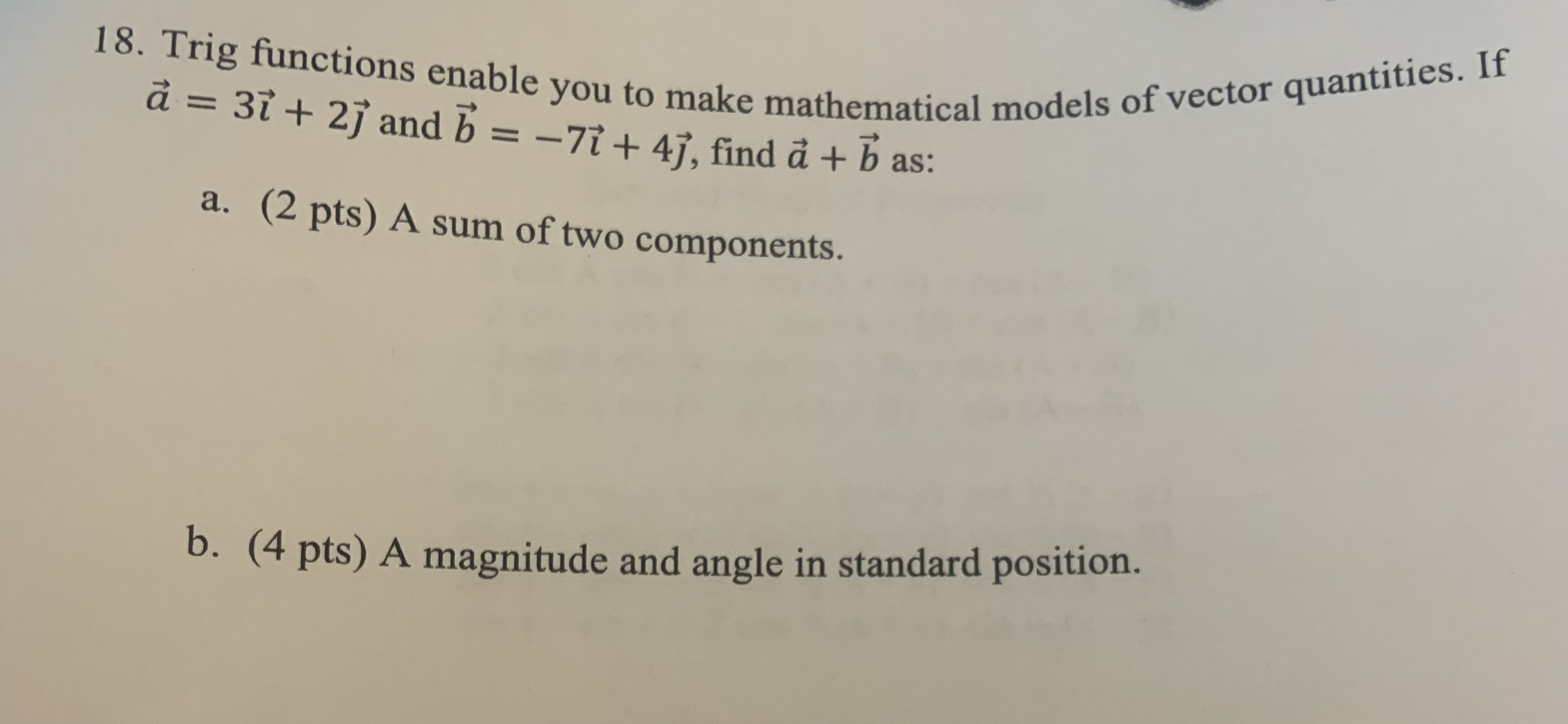 Solved Trig functions enable you to make mathematical models | Chegg.com
