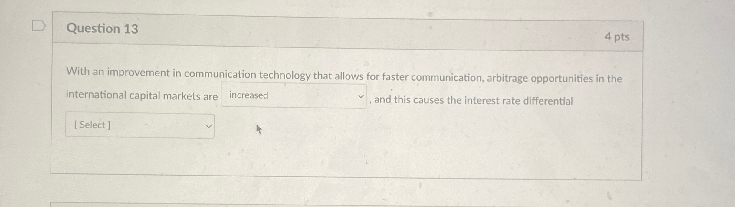 Solved Question 134 ﻿ptsWith an improvement in communication | Chegg.com