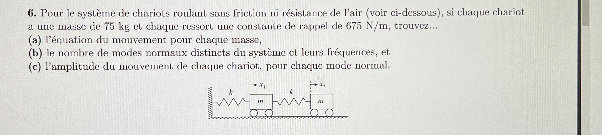 Solved For the system of carts rolling without friction or | Chegg.com