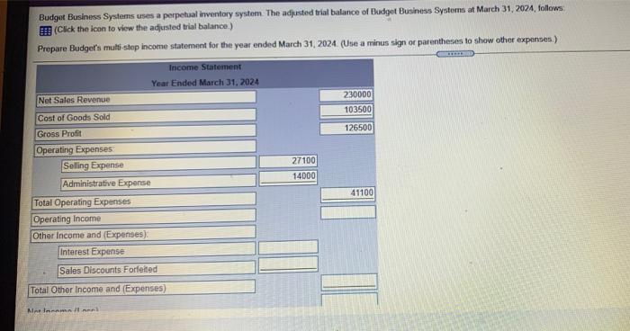 Solved Budget Business Systems uses a perpetual inventory | Chegg.com