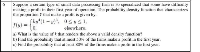 Solved 6 Suppose a certain type of small data processing | Chegg.com