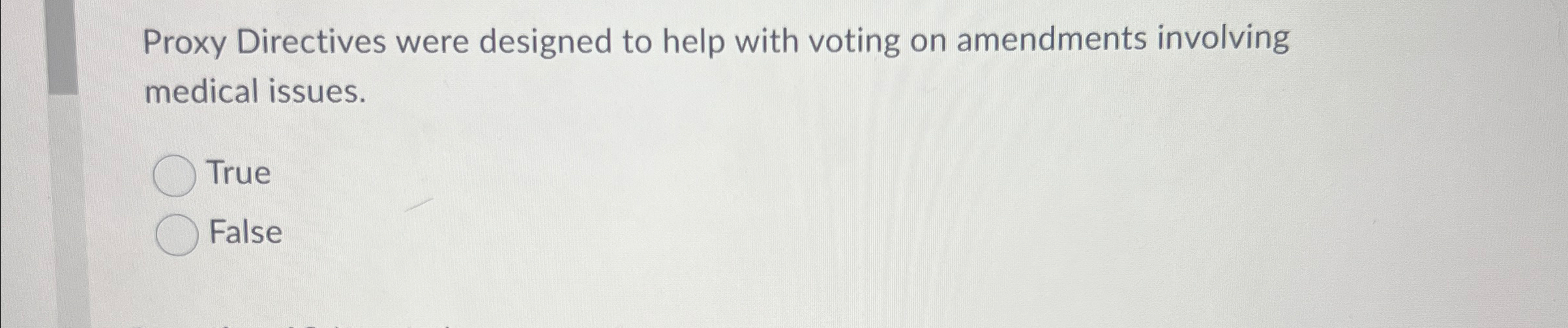 Solved Proxy Directives were designed to help with voting on | Chegg.com