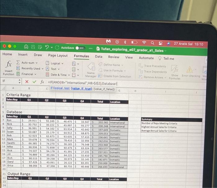 Solved On the Sales worksheet, enter a date function in cell | Chegg.com