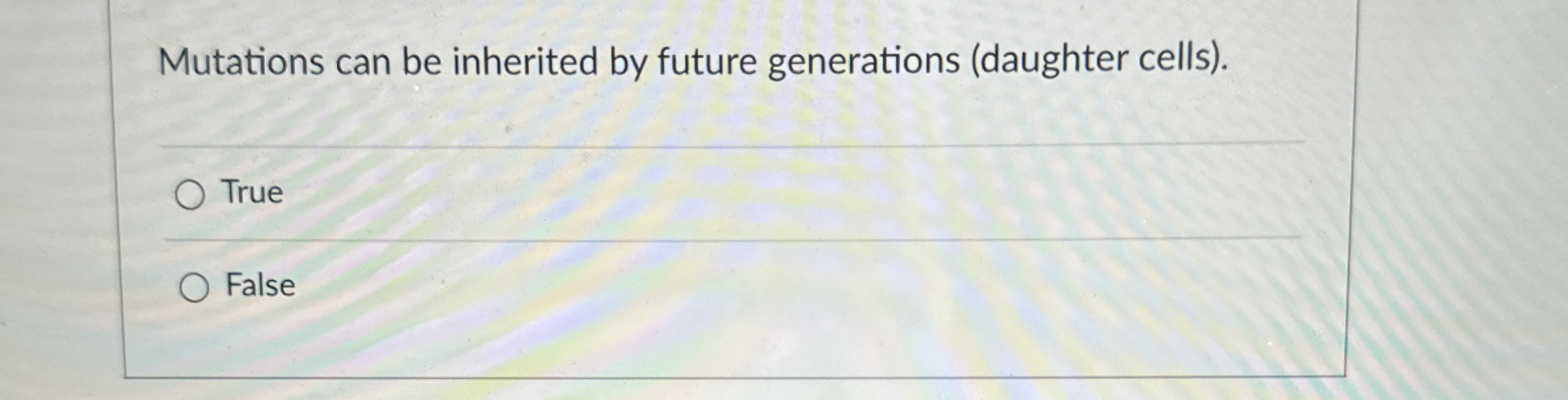 Solved Mutations can be inherited by future generations | Chegg.com