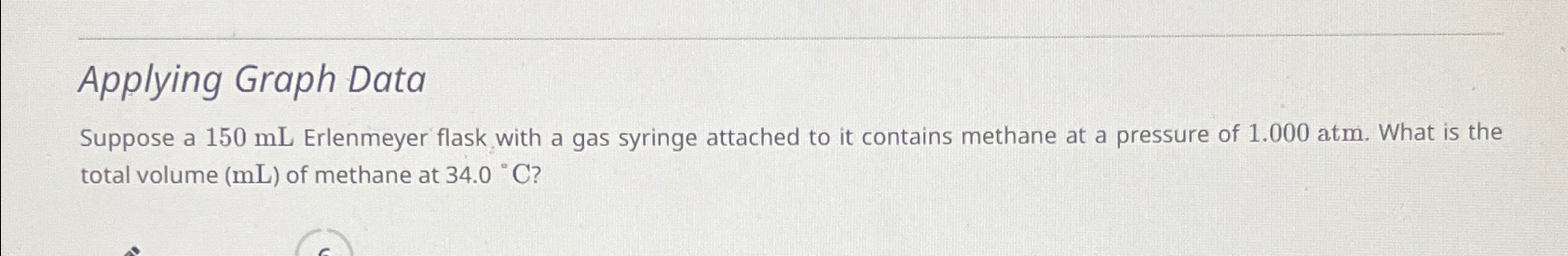 Solved Applying Graph DataSuppose a 150mL ﻿Erlenmeyer flask | Chegg.com