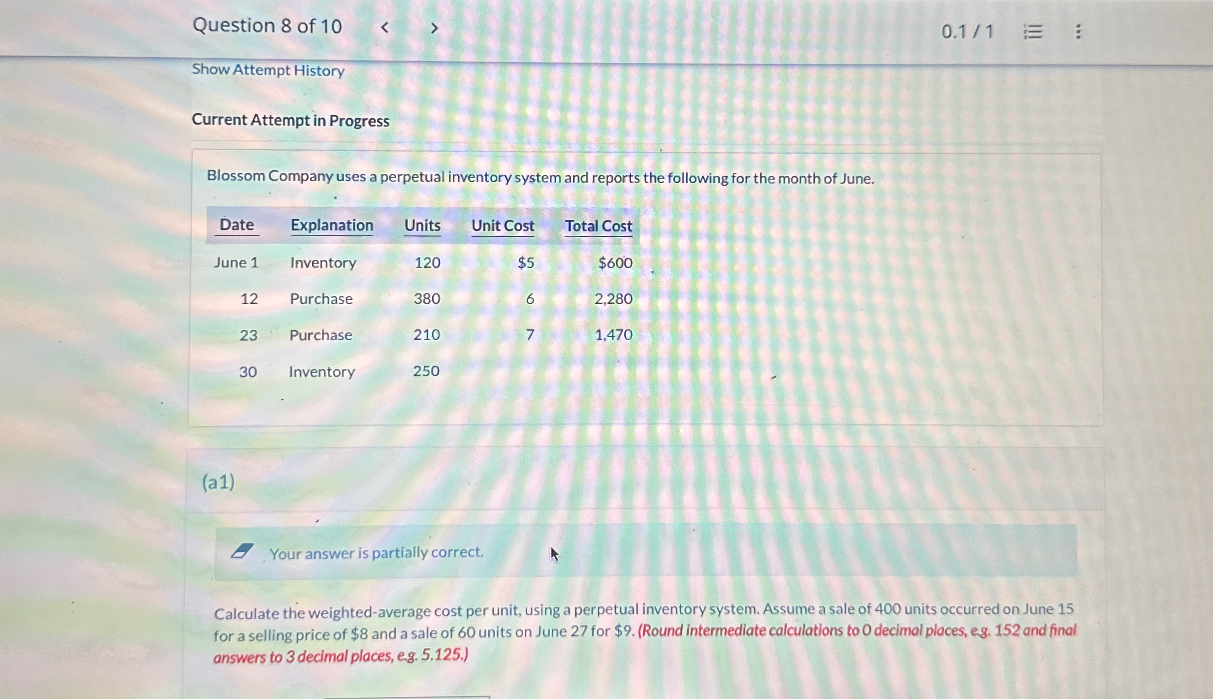 Solved Show Attempt HistoryCurrent Attempt in | Chegg.com