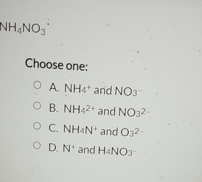 Solved ..... Part 1 (0.5 point) Mg(CIO4)2 Choose one: A. Mg | Chegg.com